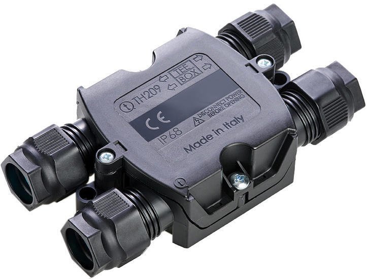 4 PORT DISTI- CONNECTION BOX WITH LID - Frost Protection