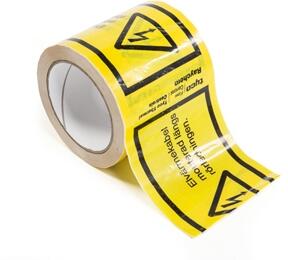 Trace Heating Warning Label (English) (price per label) - Frost Protection